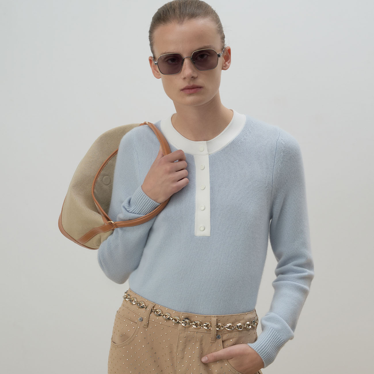 Leren sandalen met bloemen geel / oranje voor dames | Sandro Paris